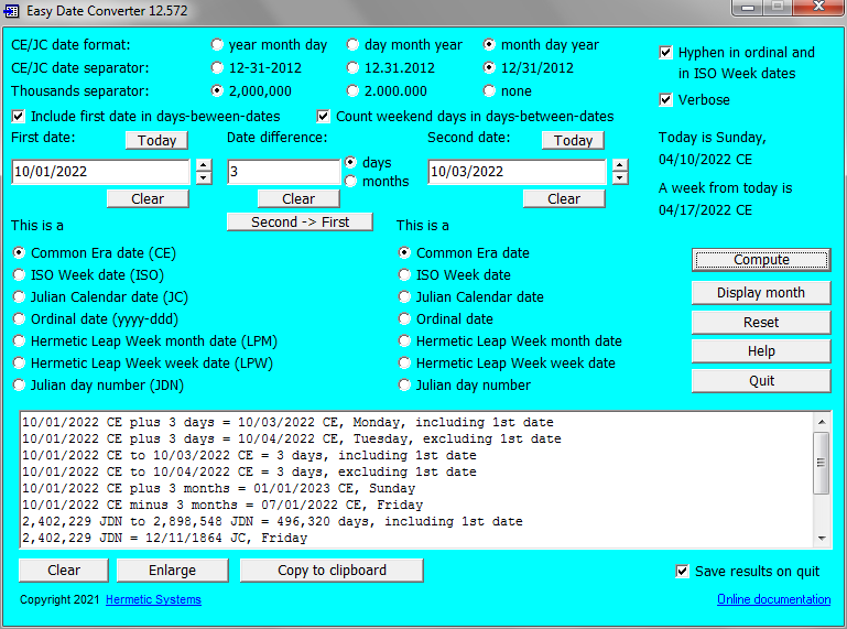 Software For Gregorian Julian Date Conversion And For Addition And